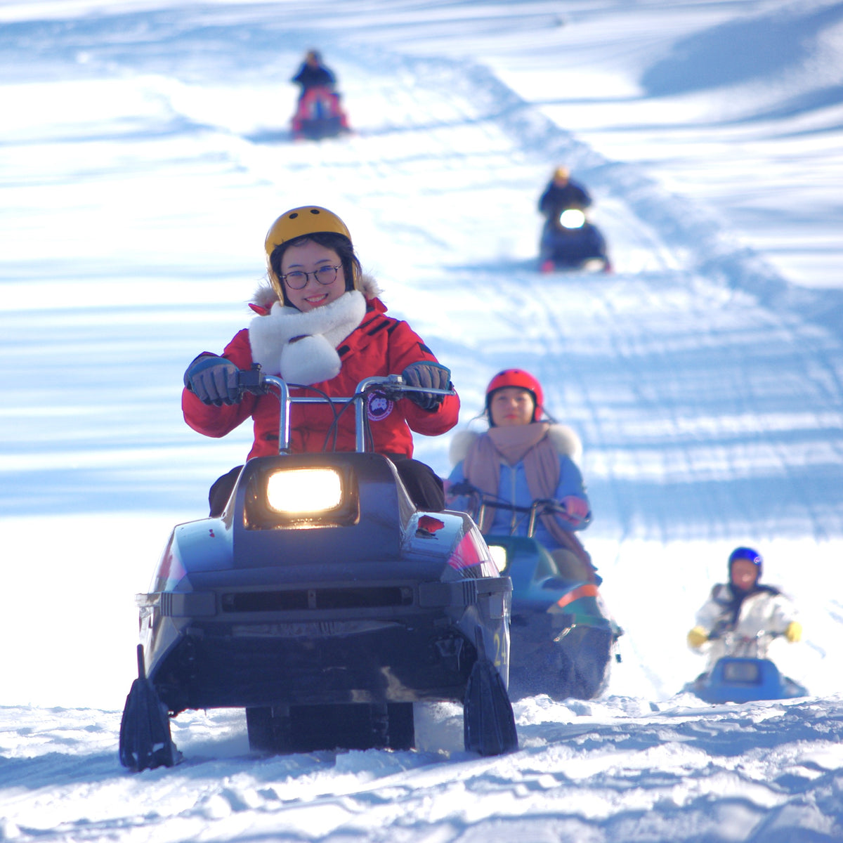 Snowmobile tour with local guides / Furano — Hokkaido Xpert Travel