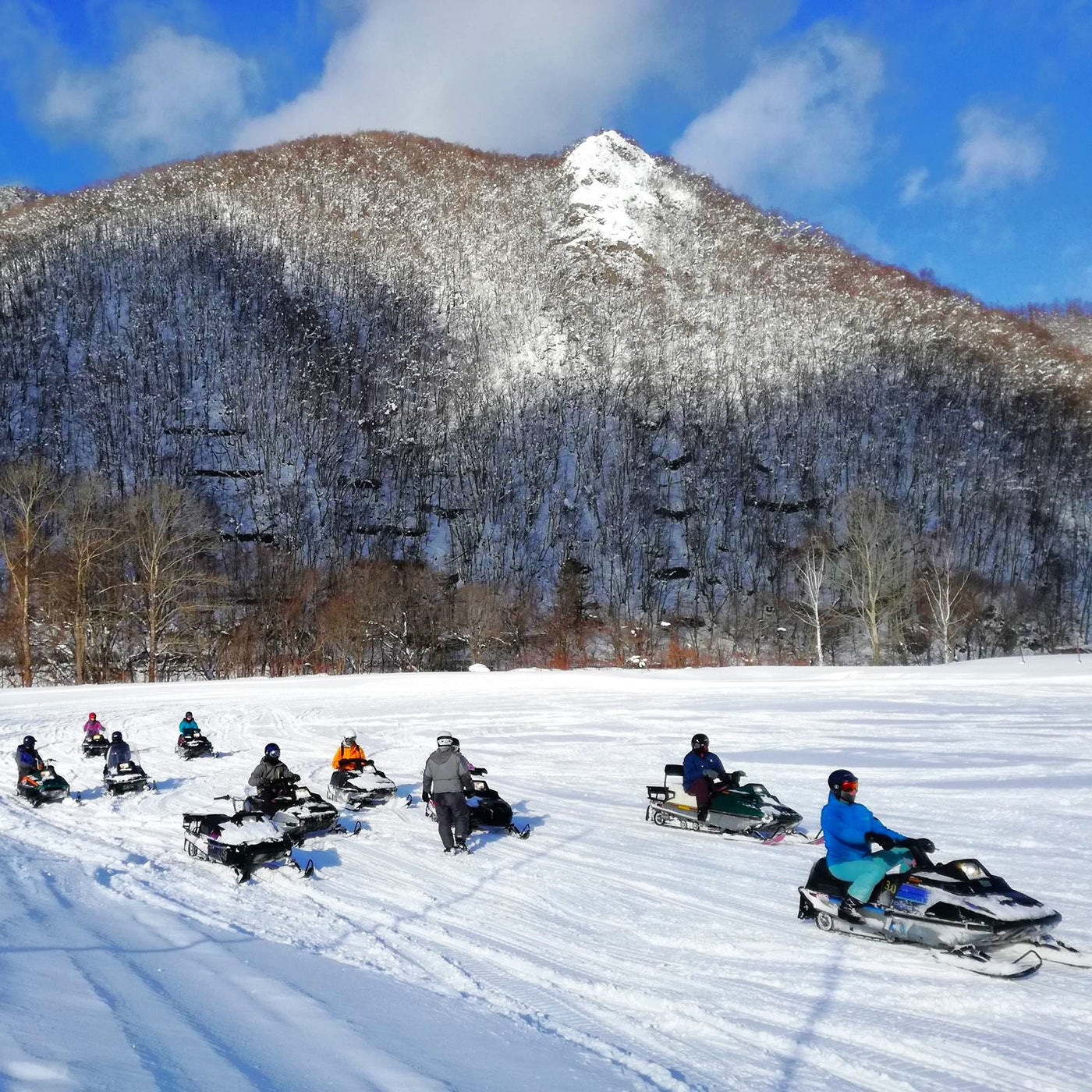 Snowmobile tour with local guides / Furano — Hokkaido Xpert Travel