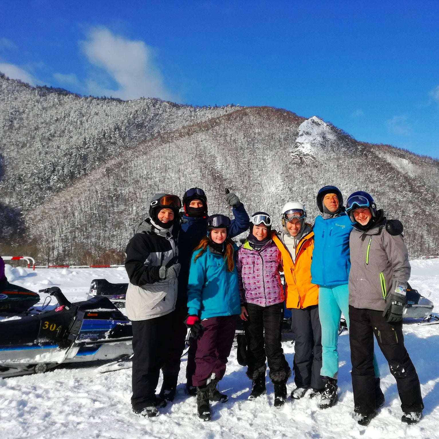 Snowmobile tour with local guides / Furano — Hokkaido Xpert Travel